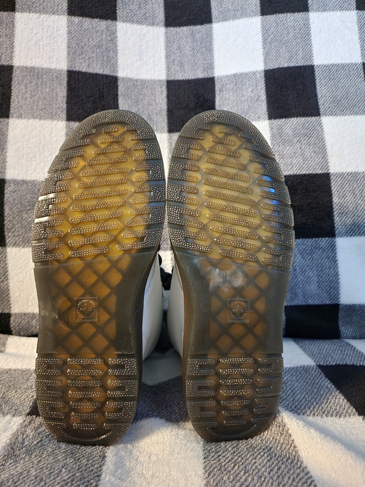 Dr Martens Doc Zavala Womens Size 7 L White Leather 8 Eyelet Combat ...