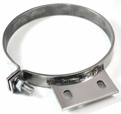 exhaust stack mount bracket 7" stainless steel for 379 359 Peterbilt ...