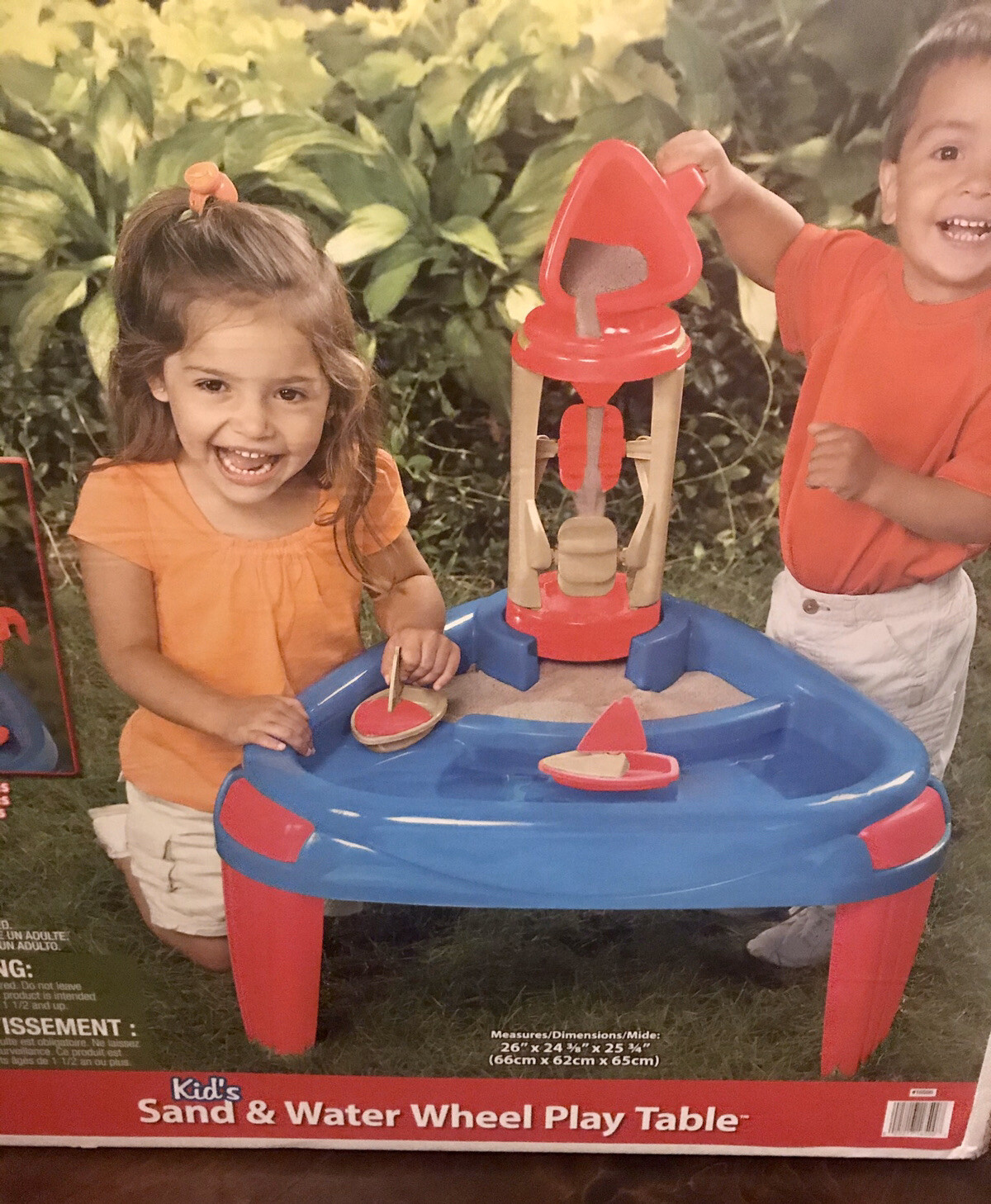Kids Sand & Water Wheel Play Table & Accessories 1.5+ Yrs Toys Outdoors ...