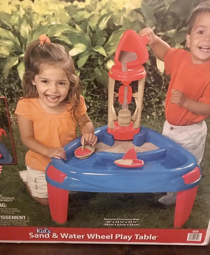 Kids Sand & Water Wheel Play Table & Accessories 1.5+ Yrs Toys Outdoors ...