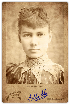 NELLIE BLY Writer Pioneer Journalist Autograph Photo Cabinet Card ...