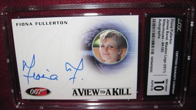 2011 JAMES BOND MISSION LOGS AUTOGRAPH #A185 FIONA FULLERTON CGC 10 ...