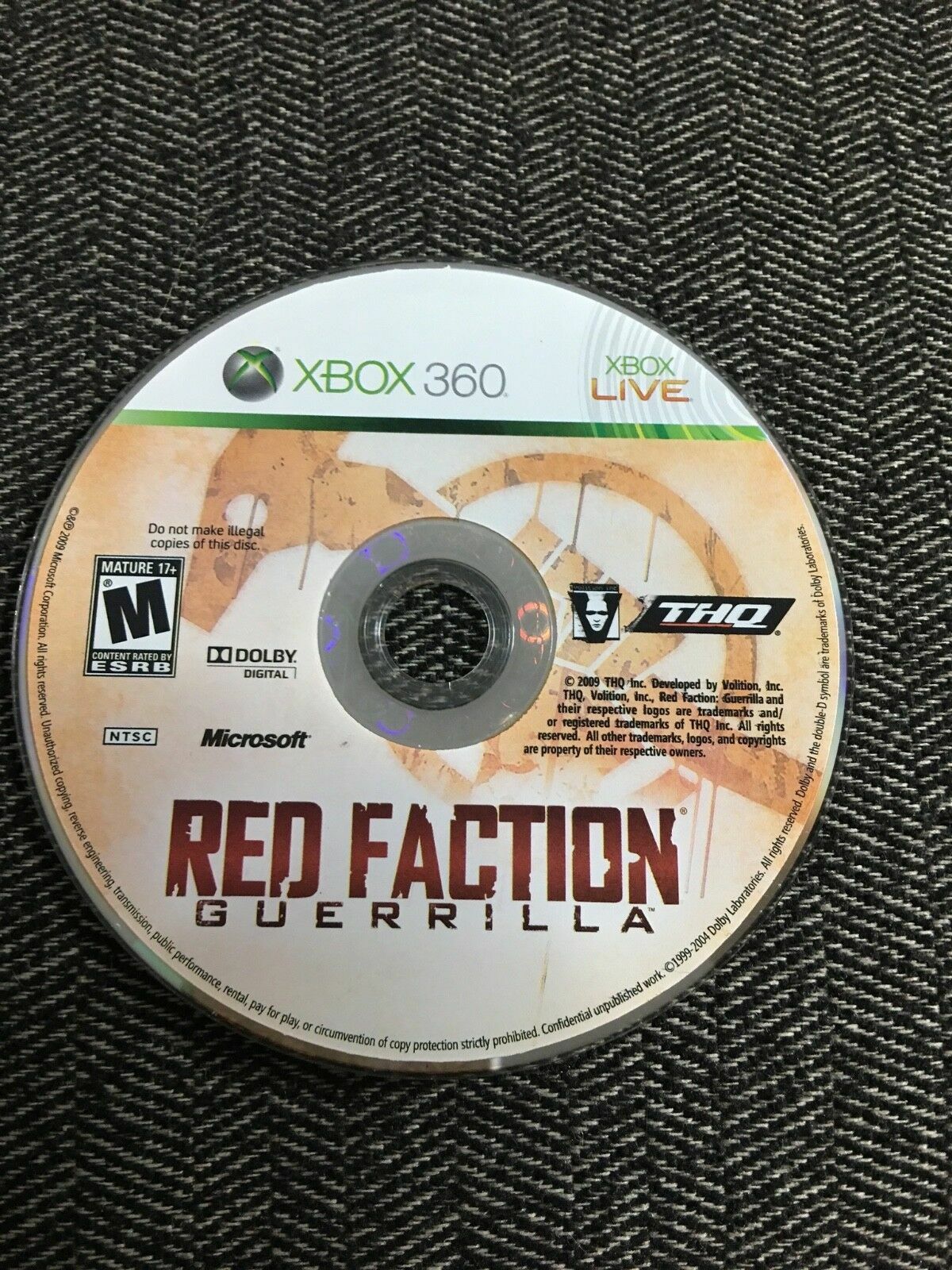 RED FACTION GUERRILLA - XBOX 360 - DISC ONLY - FREE S/H - (B8) | eBay
