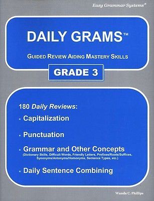 Daily Grams : Grade 3 Student Workbook by Wanda C. Phillips (2002 ...