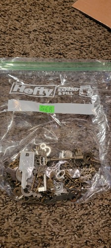 Lot of Skeleton Keys Barrel Flat Teeth Metal Brass Lock Clock Door ...