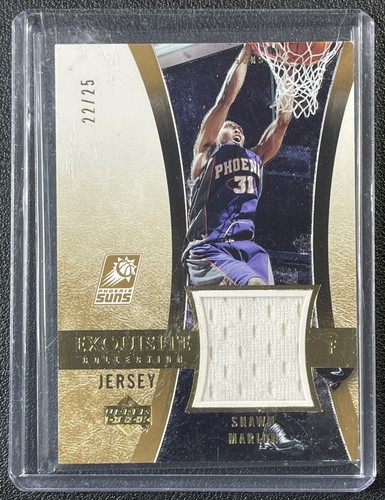 SHAWN MARION 2004-05 UPPER DECK EXQUISITE COLL #31-J JERSEY PARALLEL 22 ...