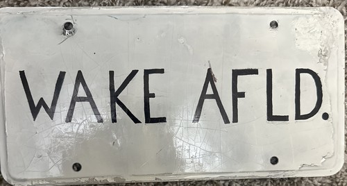 Wake Airfield Military Base License Plate! Wake Island! Very Rare ...