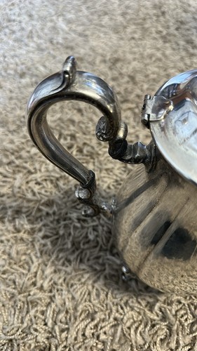 Vintage Gorham Heritage Mostly Polished Silver Coffee & Tea Pot | eBay