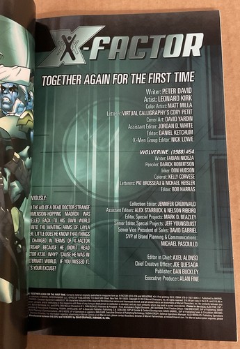 X-FACTOR VOL. 16: TOGETHER AGAIN FOR THE FIRST TIME TPB (2012) Marvel ...