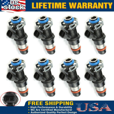 8 PCS New Fuel Injectors For 1999-2007 Chevy Silverado GMC 4.8/5.3/6.0L ...