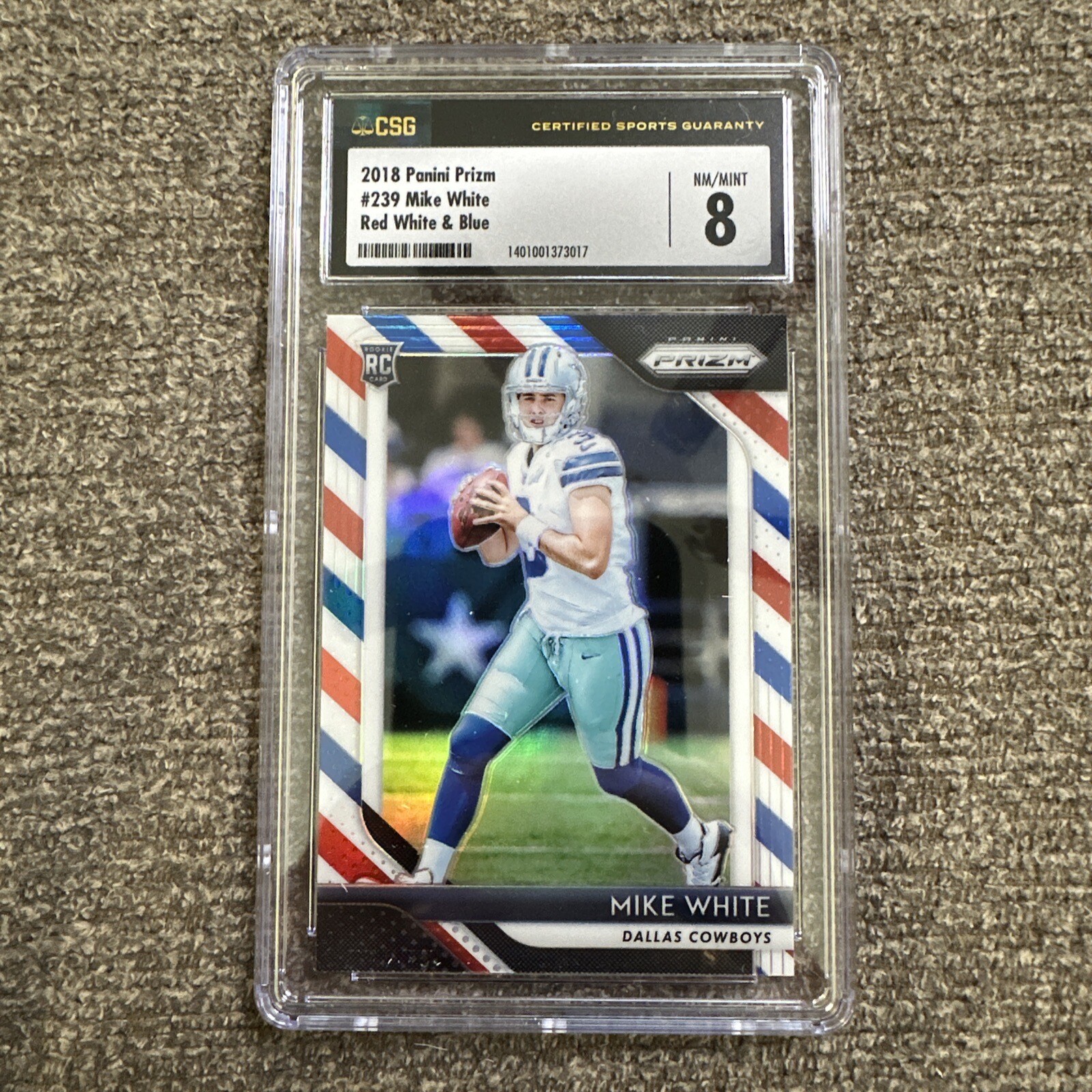2018 Panini Prizm - Rookie Mike White #239 Red White & Blue Prizm (RC ...