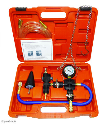 AUTOMOTIVE COOLING SYSTEM FILLER KIT, vacuum type refill filling tool ...