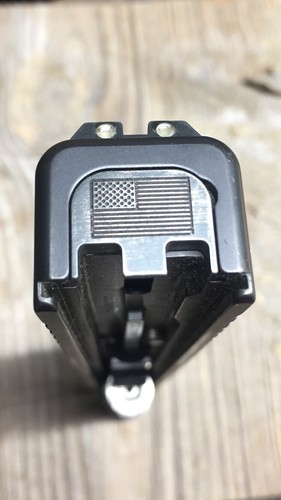 TITANIUM Glock Gen 1-5 Billet Backplate, Slide Plate Distressed ...