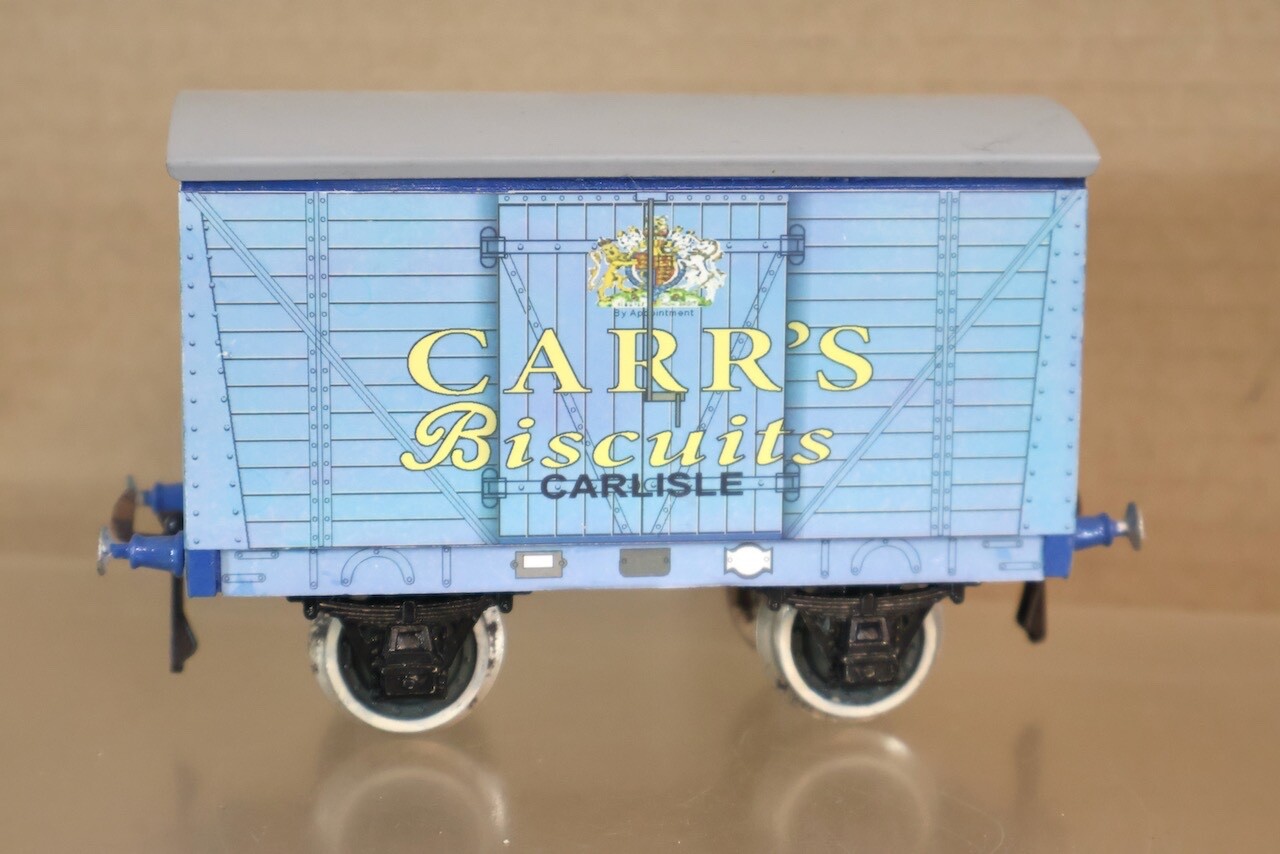 LEEDS LMC O GAUGE KIT BUILT CARR'S BISCUITS CARLISLE GOODS VAN WAGON oi ...