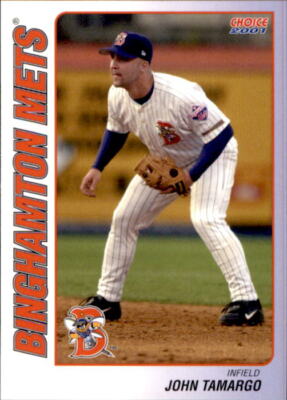 2001 Binghamton Mets Choice #14 John Tamargo Tampa Florida FL Baseball ...