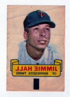1966 Topps Rub Offs Jimmie Hall - TWINS - GOOD | eBay