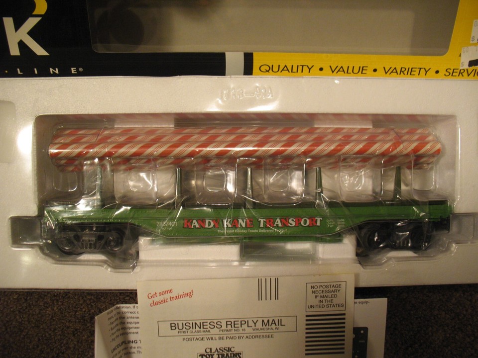 K-Line K713-7401 Dandy Kane Operating Dump Car w/Kandy Kane Load | eBay