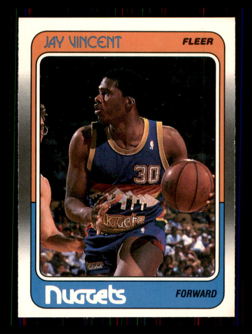 1988 Basketball Fleer Jay Vincent Denver Nuggets #38 | eBay