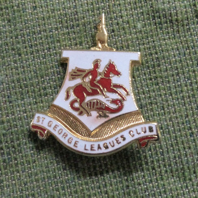 #D308. ST GEORGE RUGBY LEAGUE CLUB LAPEL BADGE | eBay Australia