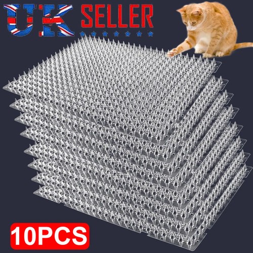 10pcs Cat Scat Mat Spike Anti Dog Pest Deterrent Mat Repellent Animal ...