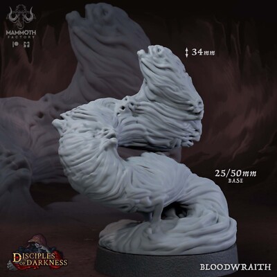 Blood Wraith Ghost Elemental Spirit Miniature Fits DND D&D Pathfinder ...