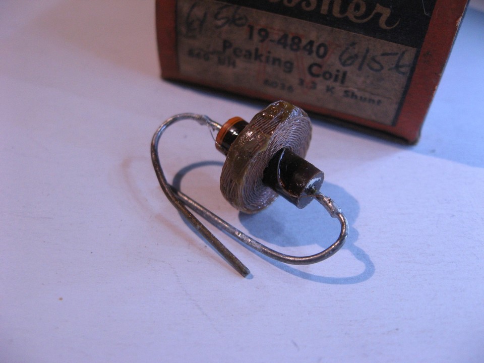 Meissner 19-4840 Peaking Coil 840uH 3300 Ohm Television - NOS Qty 1 | eBay