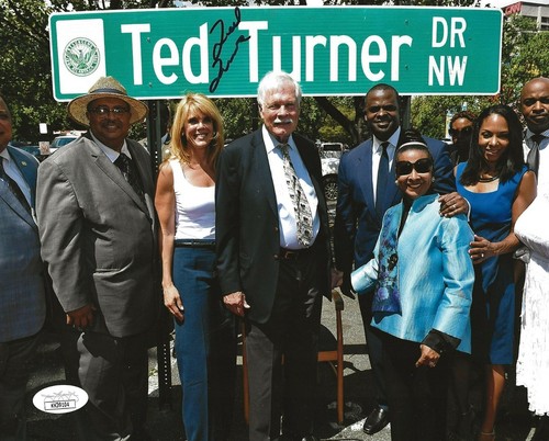 Ted Turner TBS CNN signed 8x10 photo autographed Atlanta Braves JSA | eBay