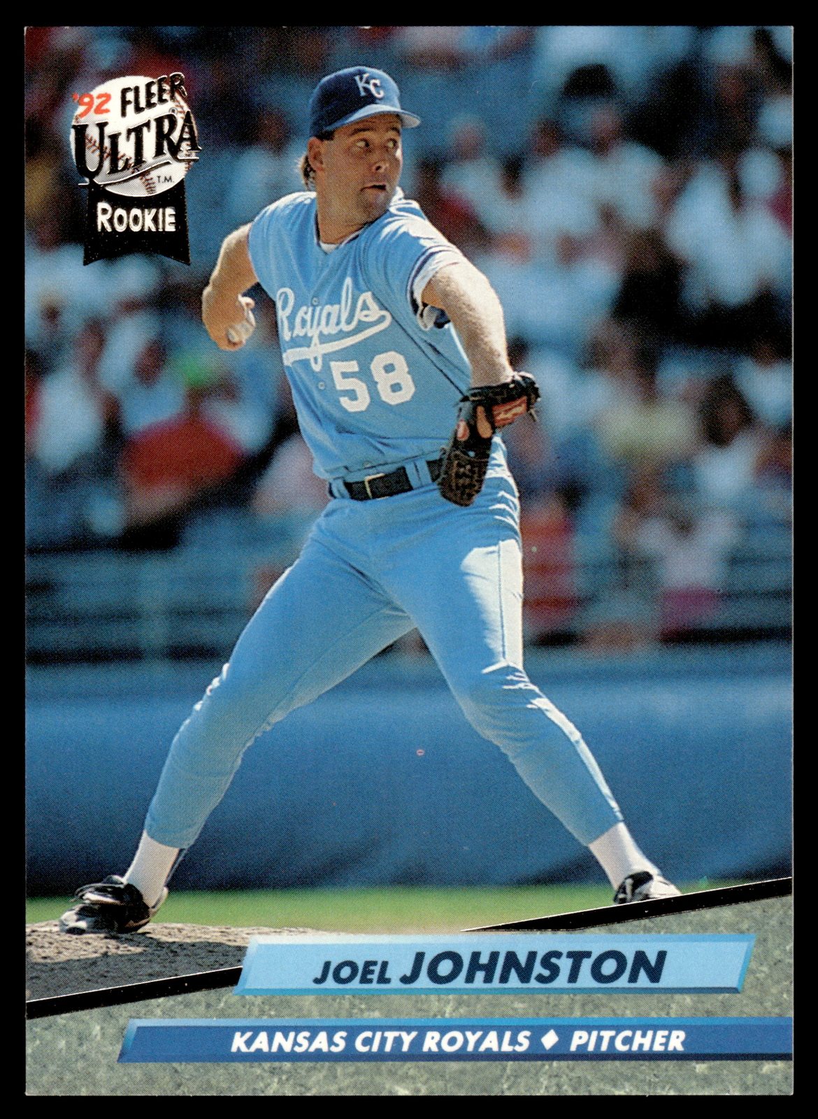 1992 Ultra #72 Joel Johnston Rookie Kansas City Royals | eBay