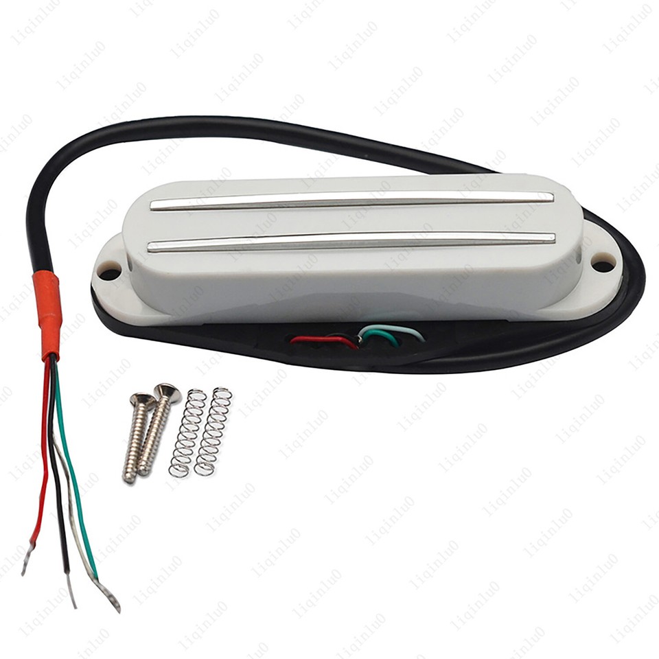 Mini Dual Rail Sinlge Pickup 4 Wire Humbucker 9K For Strat Guitar Muilt ...