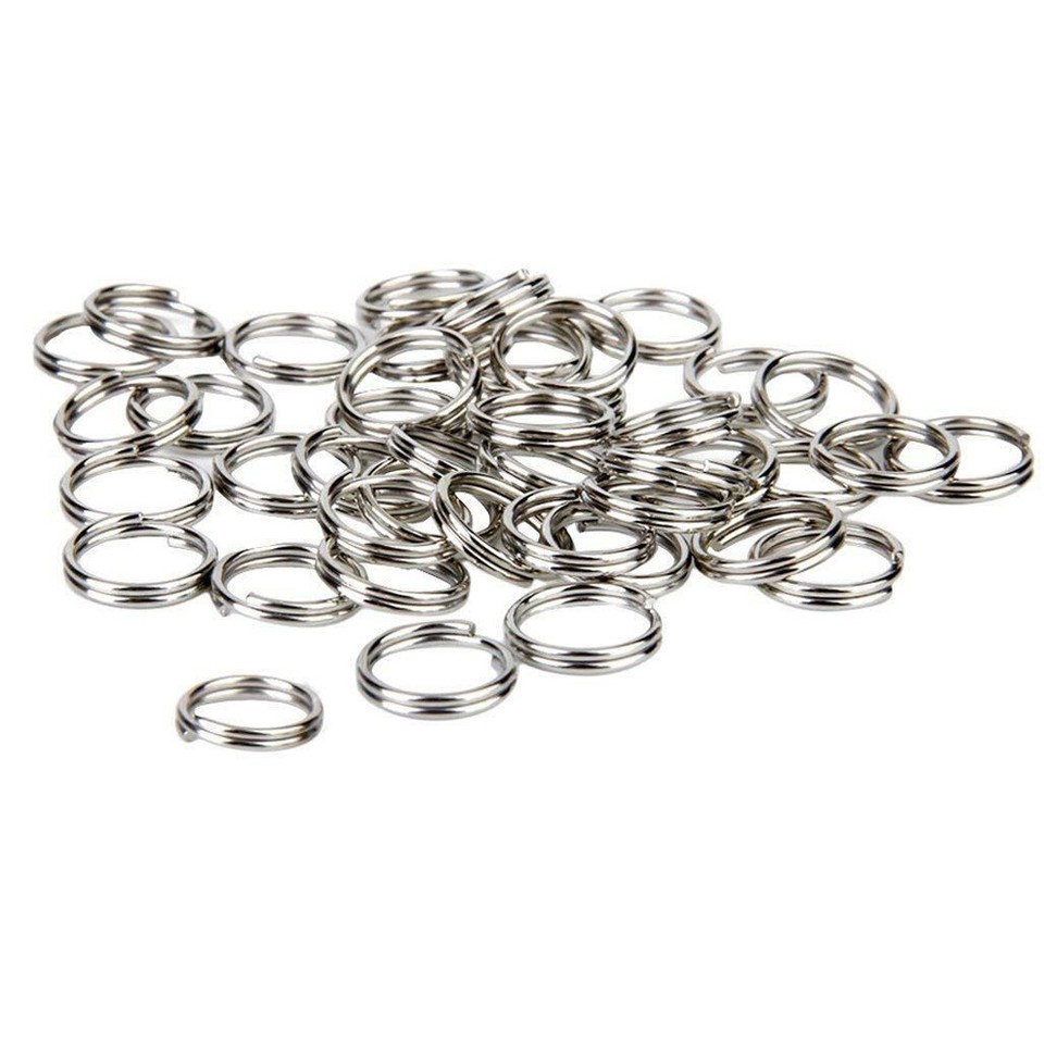 100PCS Split Ring Small Key Rings Bulk Keychain Ring for Key ...