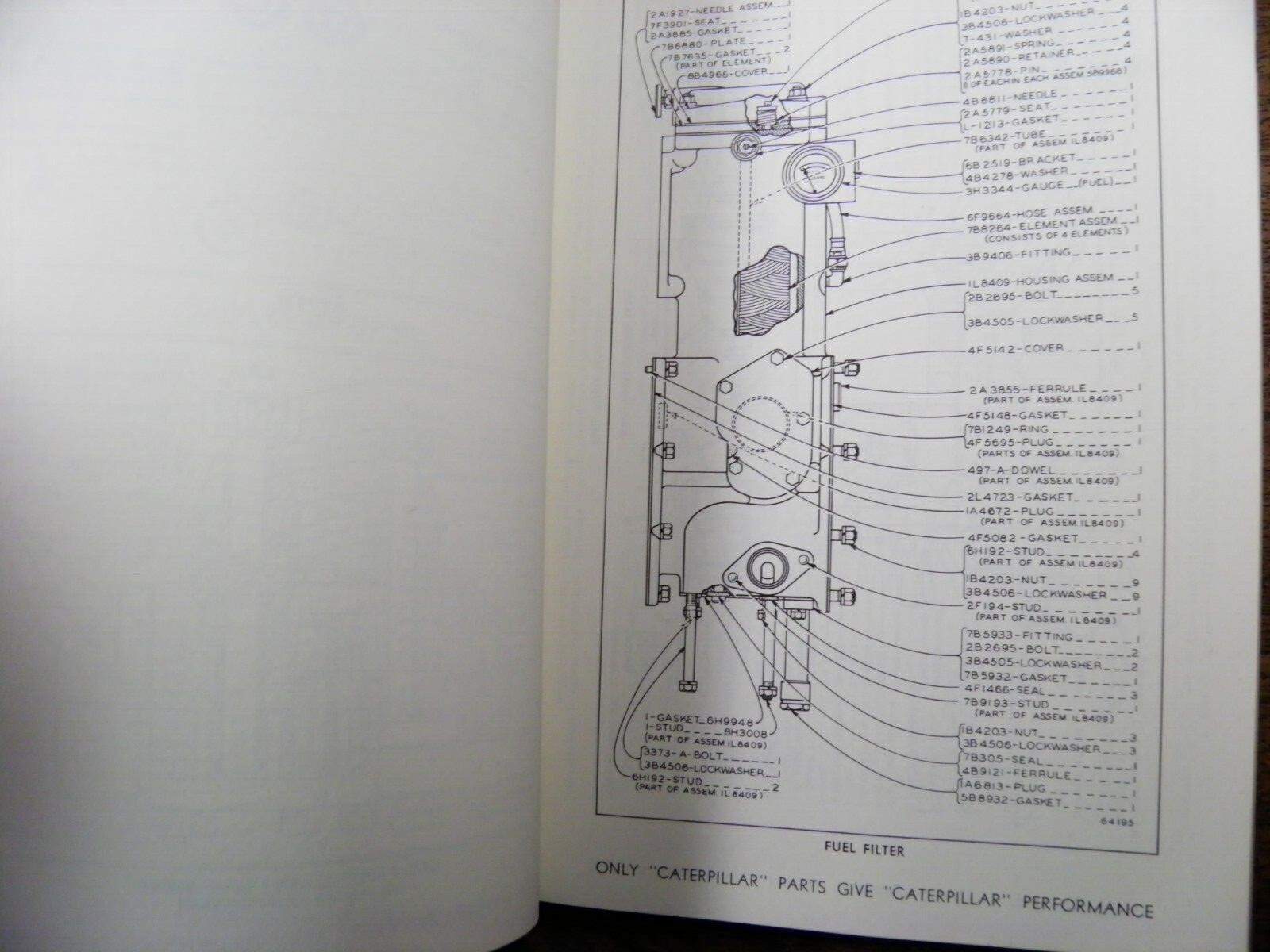 CAT Caterpillar D315 ENGINE PARTS BOOK 48B1-756 | eBay