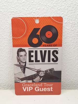 60 Years Of Elvis Graceland Tour VIP Guest Badge Pass | eBay