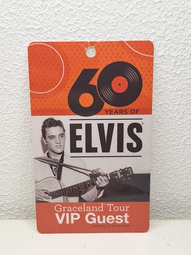60 Years Of Elvis Graceland Tour VIP Guest Badge Pass | eBay