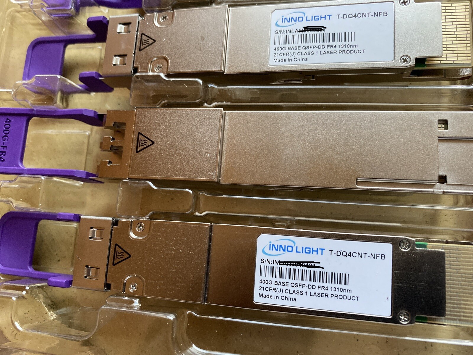 INNOLIGHT T-DQ4CNT-NFB QSFP-DD 400G FR4 1270~1330nm 2km Two Years ...