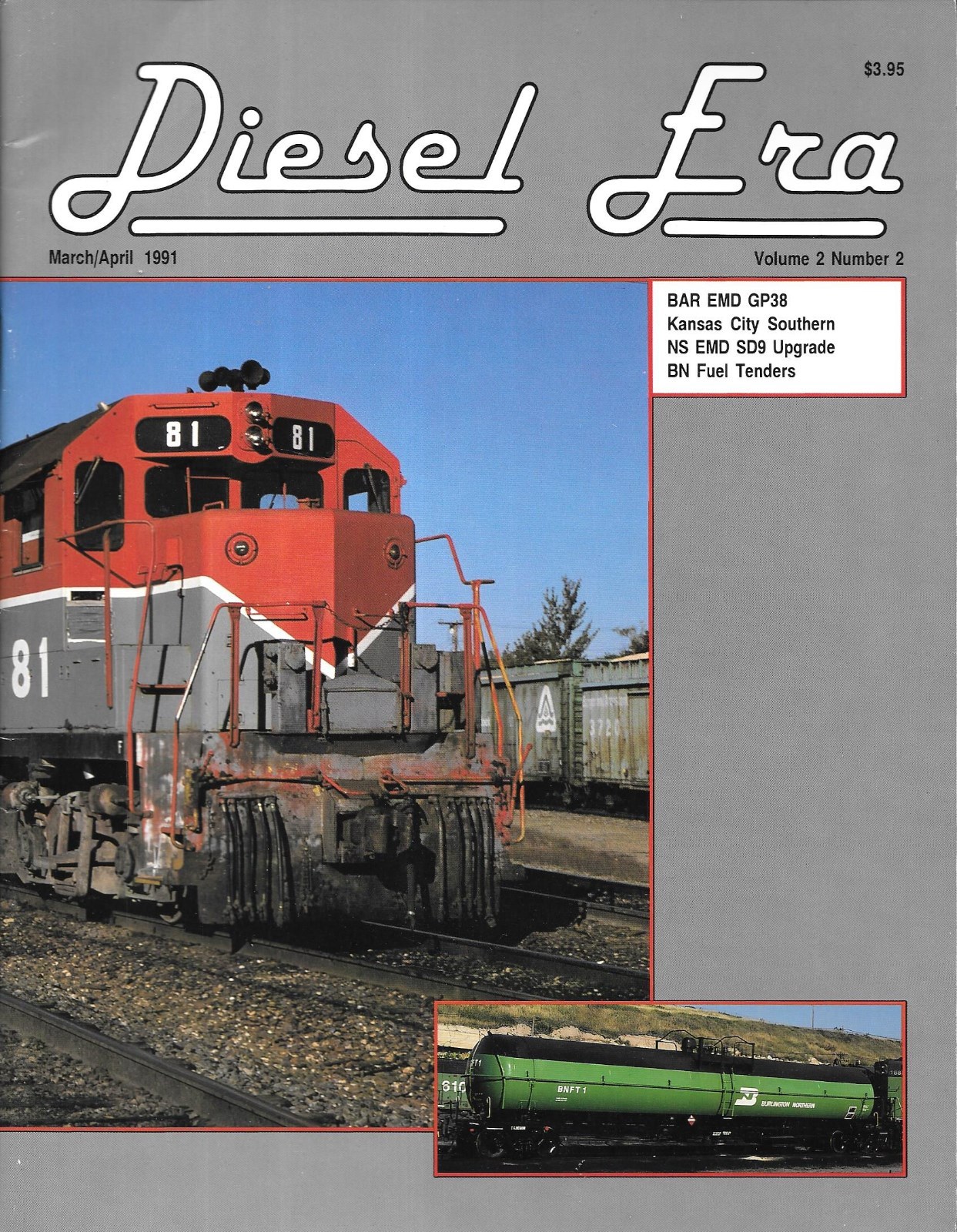 Diesel Era V2 N2 BAR EMD GP38 BN Foel Tender KCS EMD SW600 Switcher NS ...