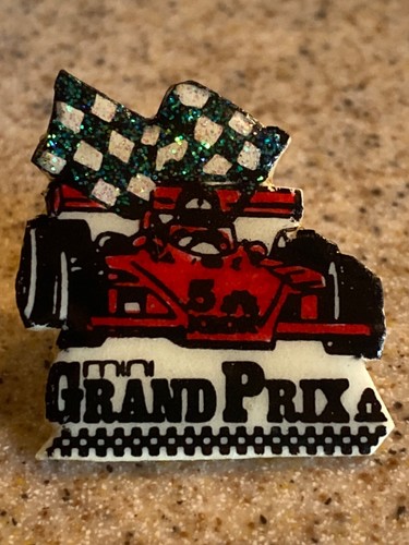 Vtg Mini GP GRAND PRIX FORMULA 1 KODAK FERRARI? Chequered Flag Pin S ...