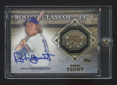 2014 TOPPS ROBIN YOUNT ROOKIE CLASS 1974 AUTOGRAPH 6 PIECE DIAMOND #ED ...
