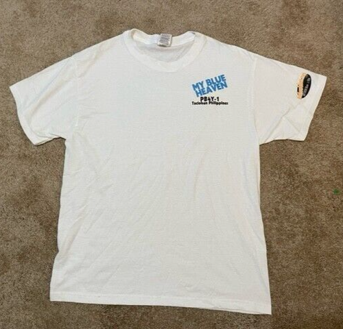 Vintage PG4Y-1 Tacloban Philippines Air Show T Shirt large US Navy ...
