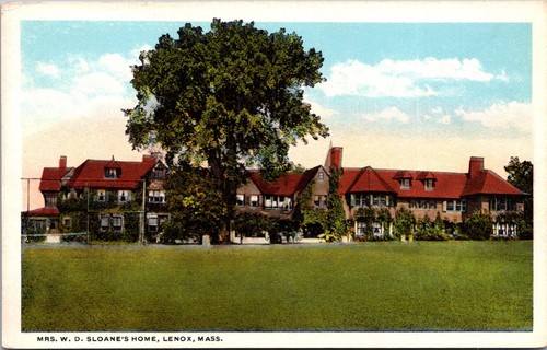 Lenox, MA Mrs. W.D. Sloane's Home Postcard White Border | eBay