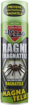 SPRAY ZIG-ZAG MAGNA TELA MAGNATELA 600 ML insetticida RAGNI GETTO LUNGO ...