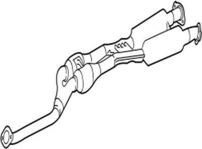 17410-36500 Toyota Pipe assy, exhaust, front 1741036500, New Genuine ...