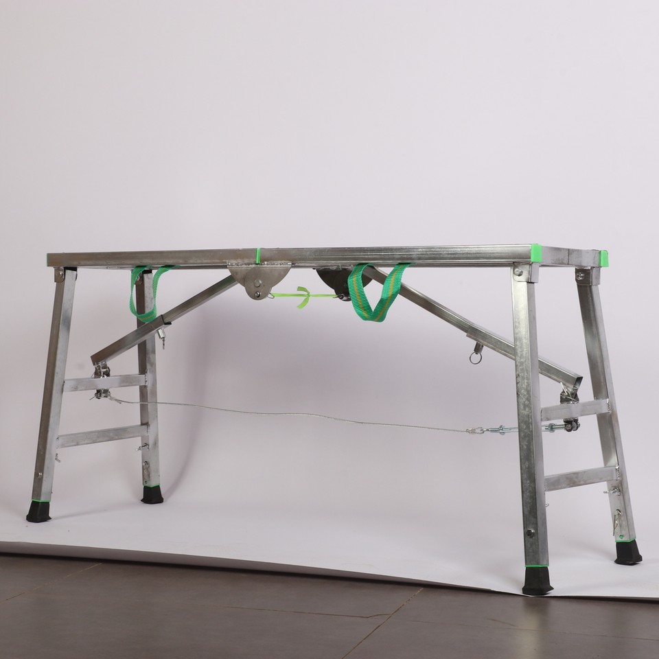 Folding Hop Up Work Platform Step Up Bench Plasterers Ladder Stool ...