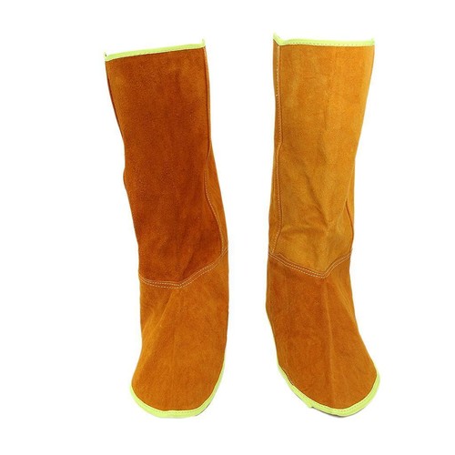 Heat Resistant PU Leather Welding Protective Shoe Cover Welder ...