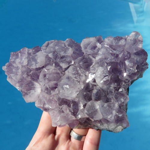 Minerals *** DRUSE Of Pink/Purple AMETHYST Large Crystals Brazil | eBay