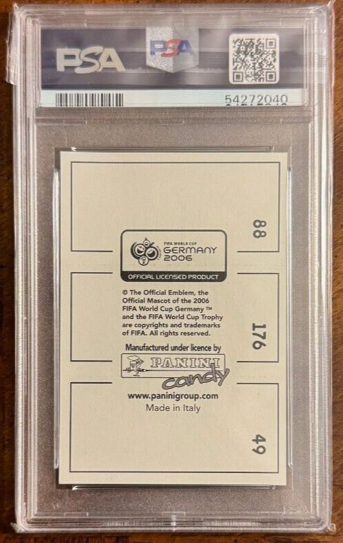 2006 Panini Cristiano Ronaldo RC WC Panini Candy Mini Beckham ...