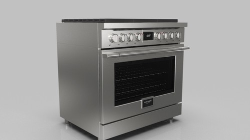 Fulgor MILANO F4PDF366S1 36" Stainless Steel Professional Dual-Fuel ...