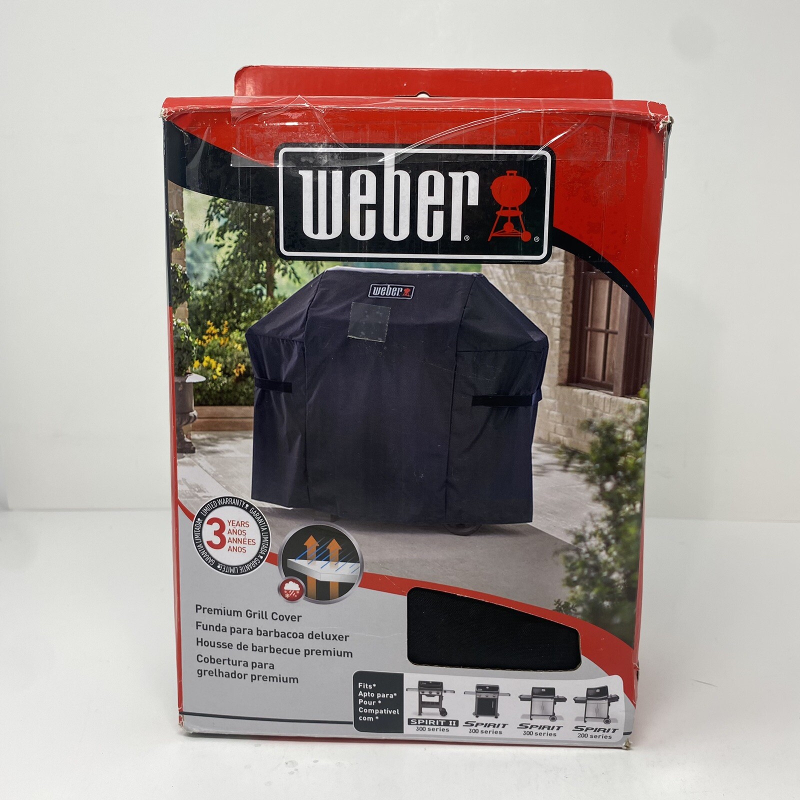 Weber 7130 Spirit and Spirit II 300 Series Premium Grill Cover ...