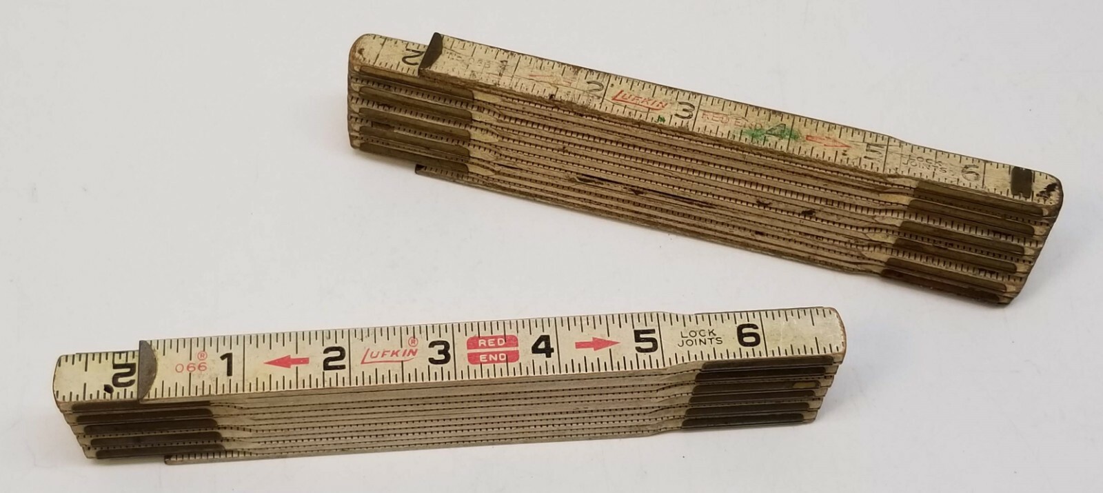 Lot of 2 Lufkin Lock Joints Ruler 72-inch | Lufkin Red End Lock Joint ...