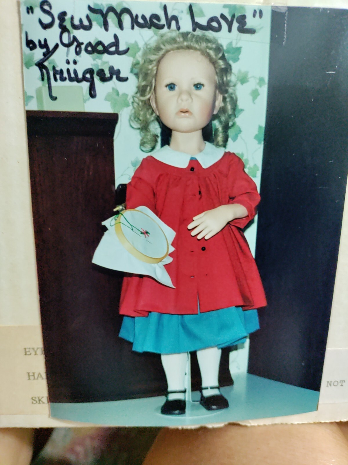 RARE. "SEW MUCH LOVE" Julie Good Kruger 22" Full Body Vinyl Doll. EUC ...