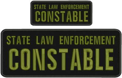 state law enforcement constable embroidery Patches 4x10 and 2x5 hook on ...